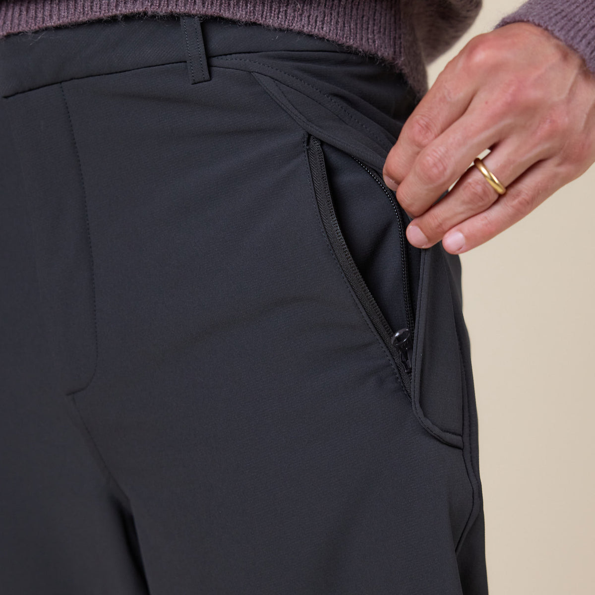 Hiking Patrol - Path Inner Brushed Softshell Trouser - Charcoal Black ...