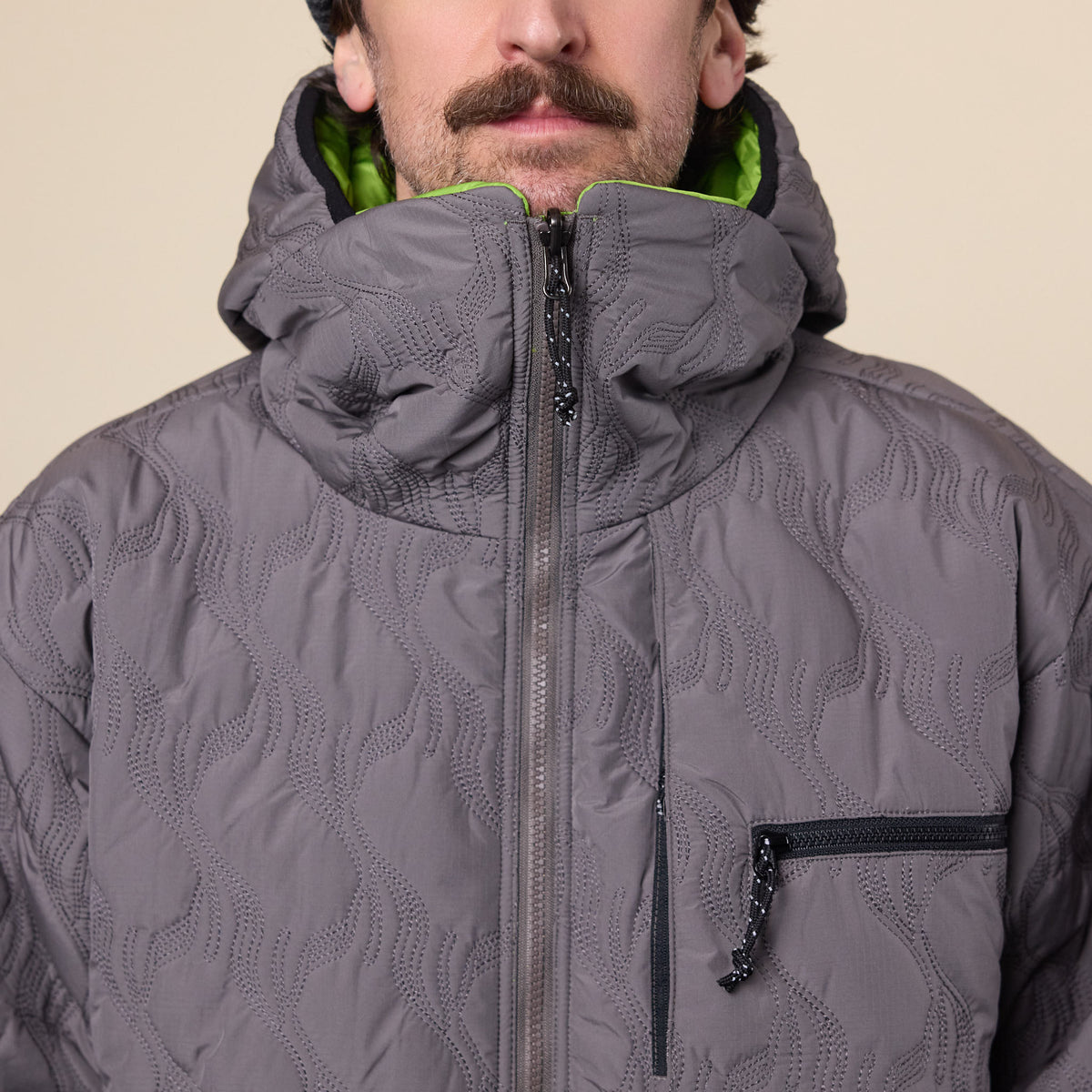 Cease - C's Parka Jacket - Steel / Gecko Green | T.T.O.O