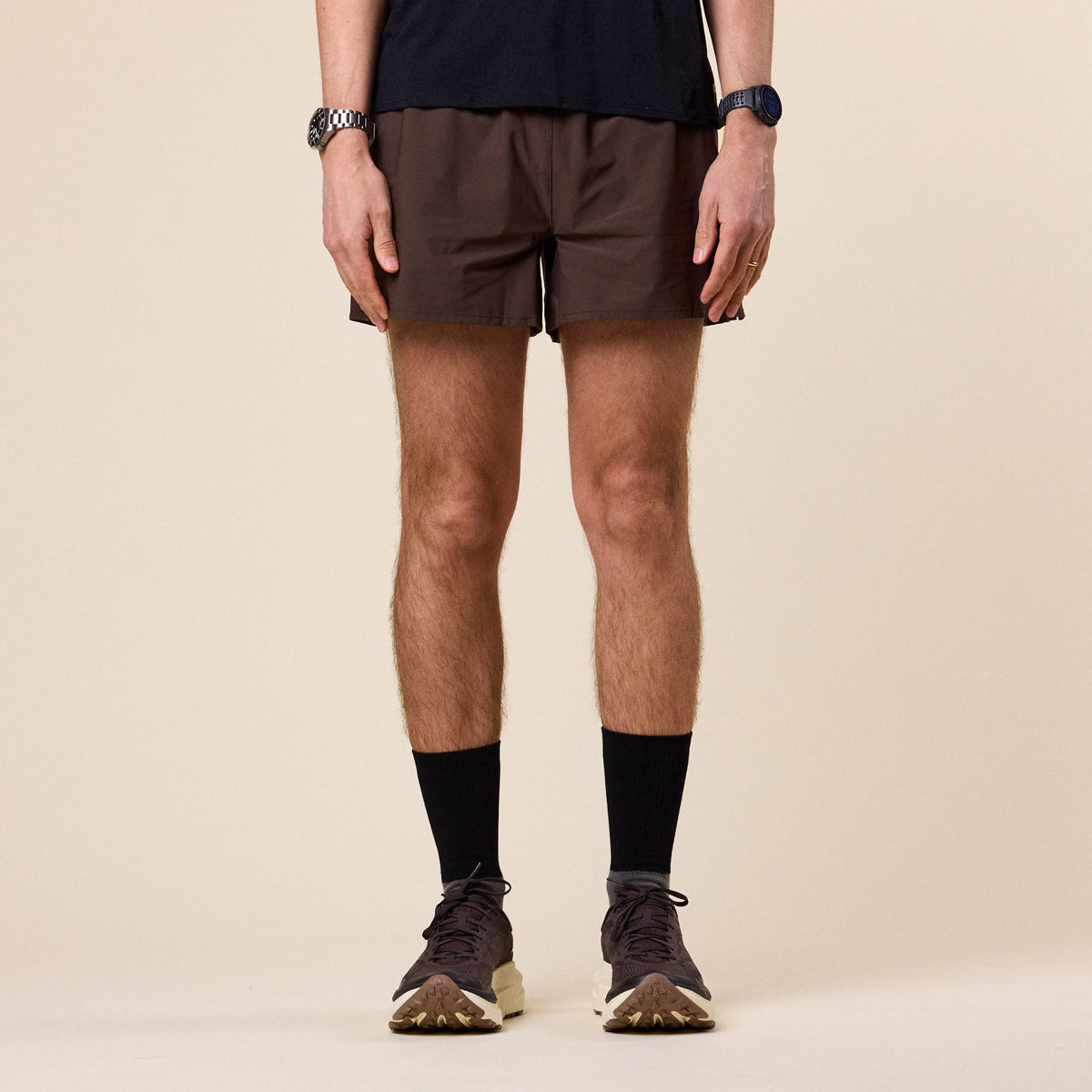 Portal - Marka Liner Shorts - Slate Black (Brown) | T.T.O.O