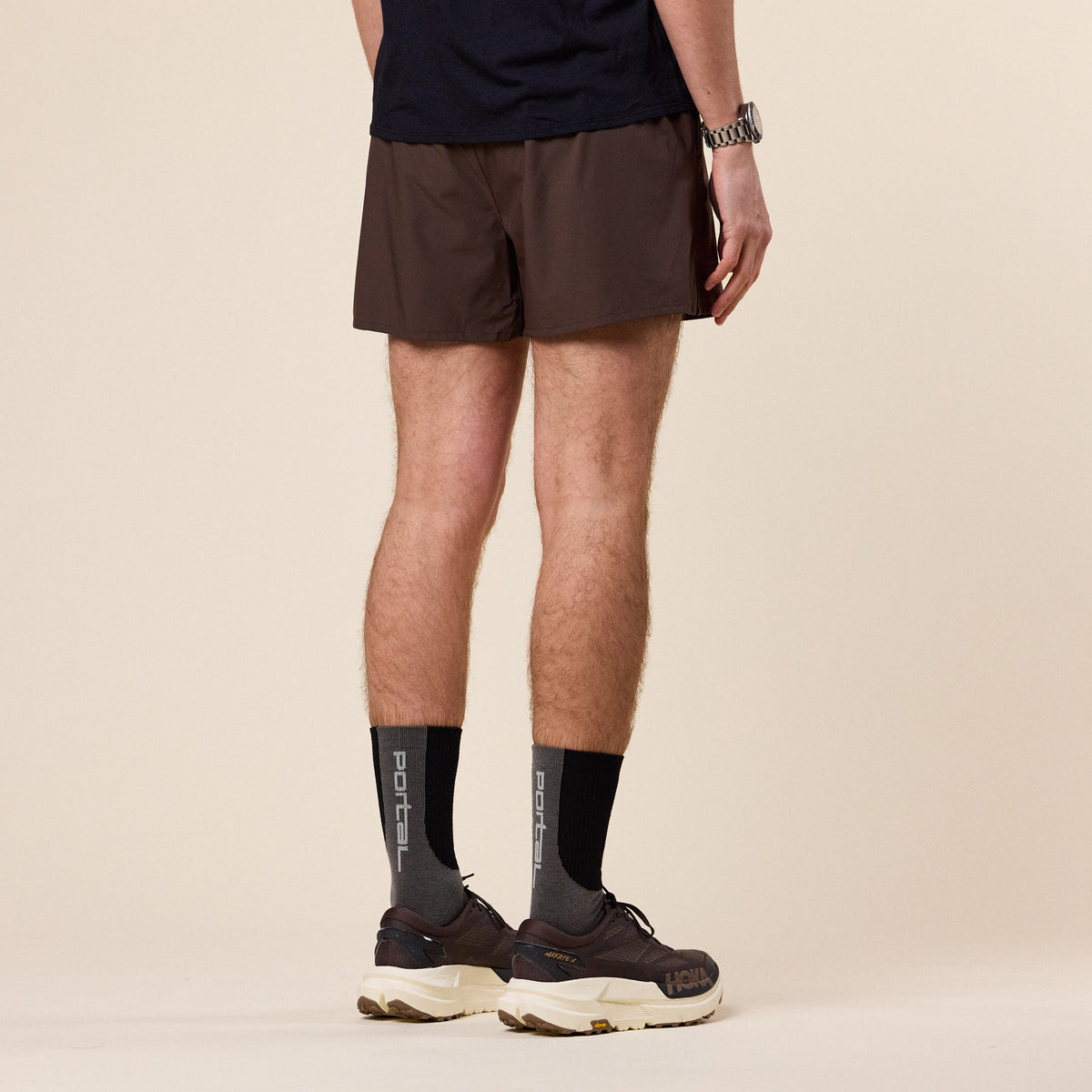 Portal - Marka Liner Shorts - Slate Black (Brown) | T.T.O.O